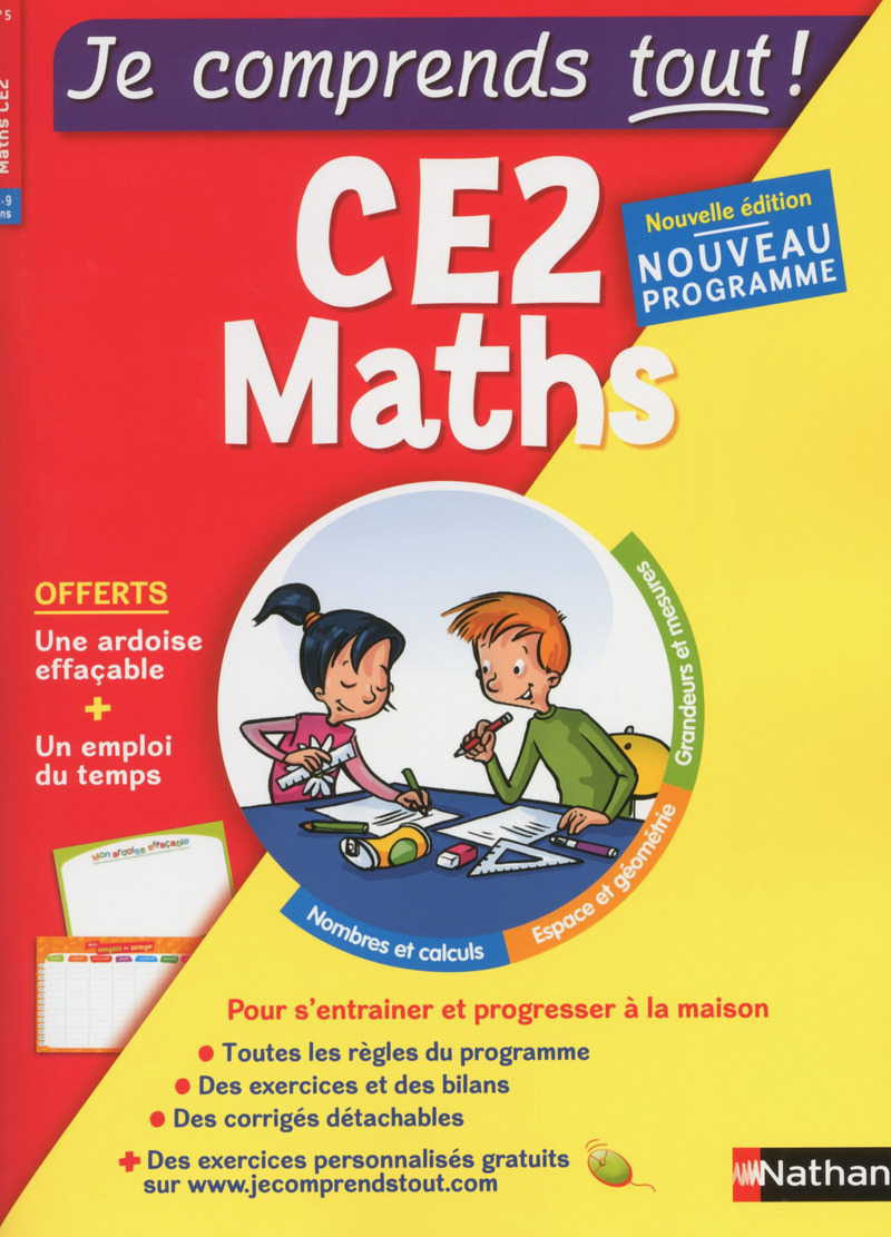 Maths CE2 - Je comprends tout - 300 exercices + cours - conforme au ...