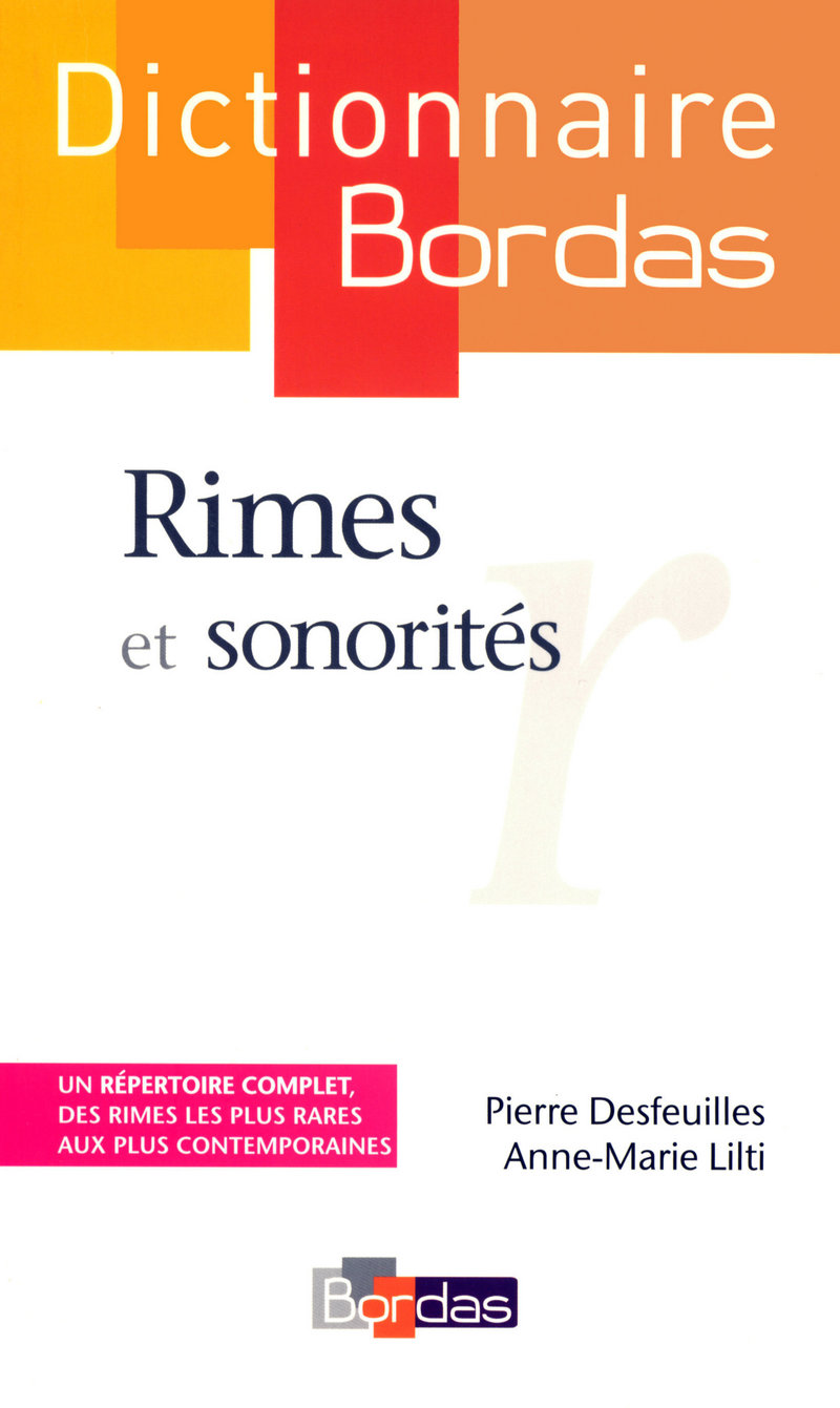 Dictionnaire des rimes et sonorités * Numérique | Editions Bordas